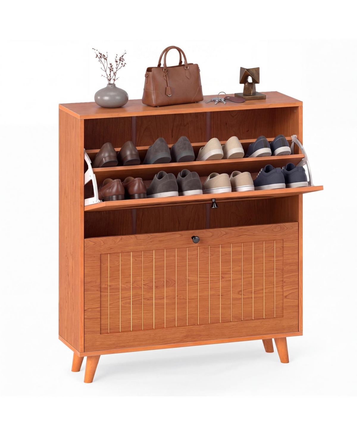 Click here for Slickblue Entryway Shoe Cabinet with Adjustable Re... prices
