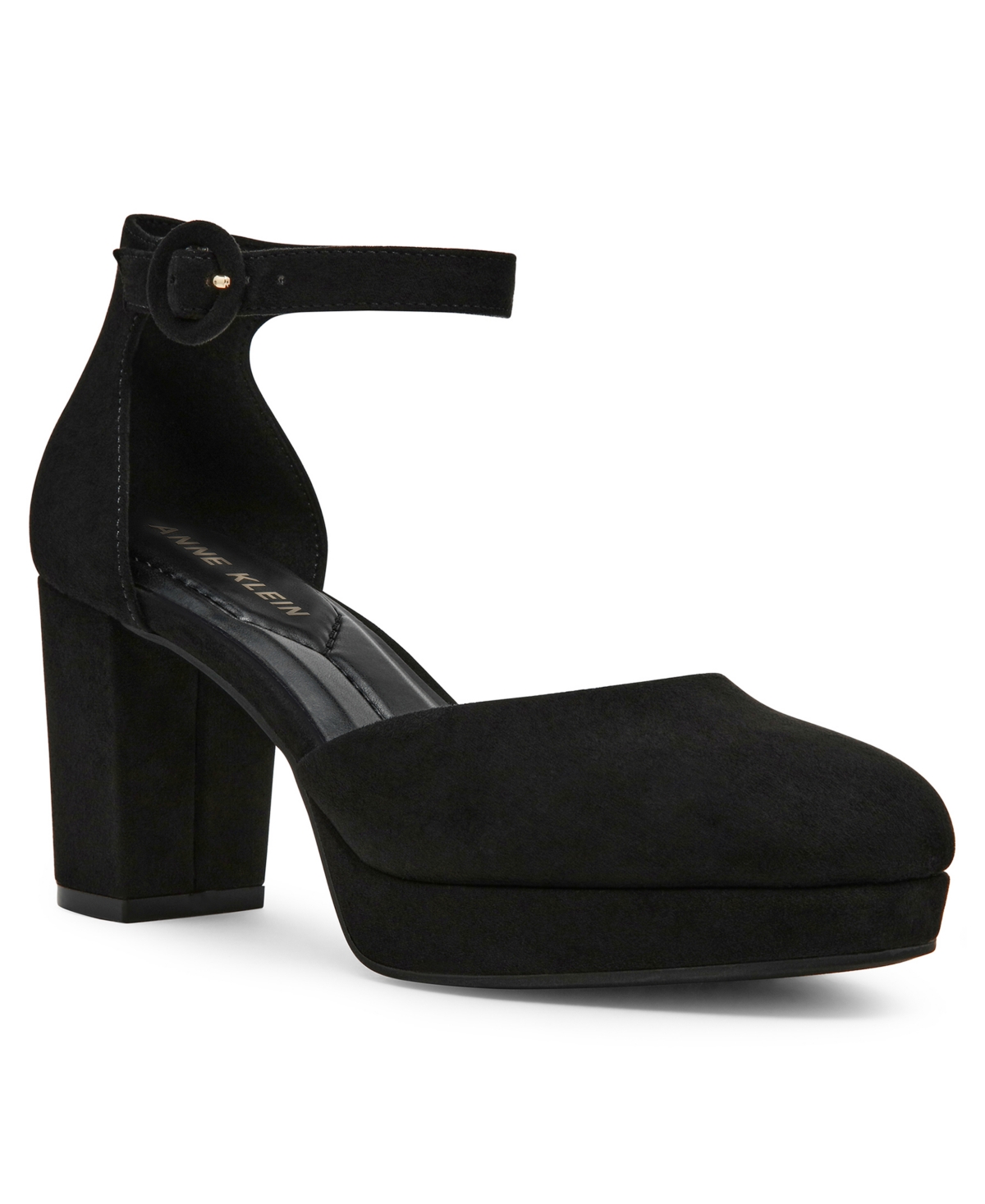 Click here for Anne Klein Womens Faith Block Heel Pumps - Black M... prices