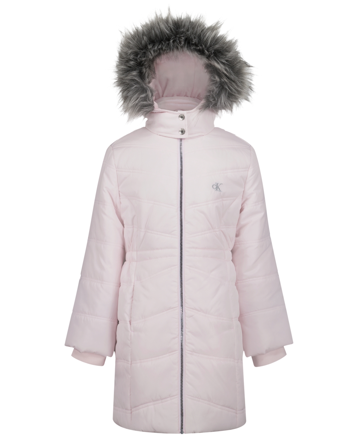 Click here for Calvin Klein Girls 7-16 Aerial Puffer Jacket - Orc... prices