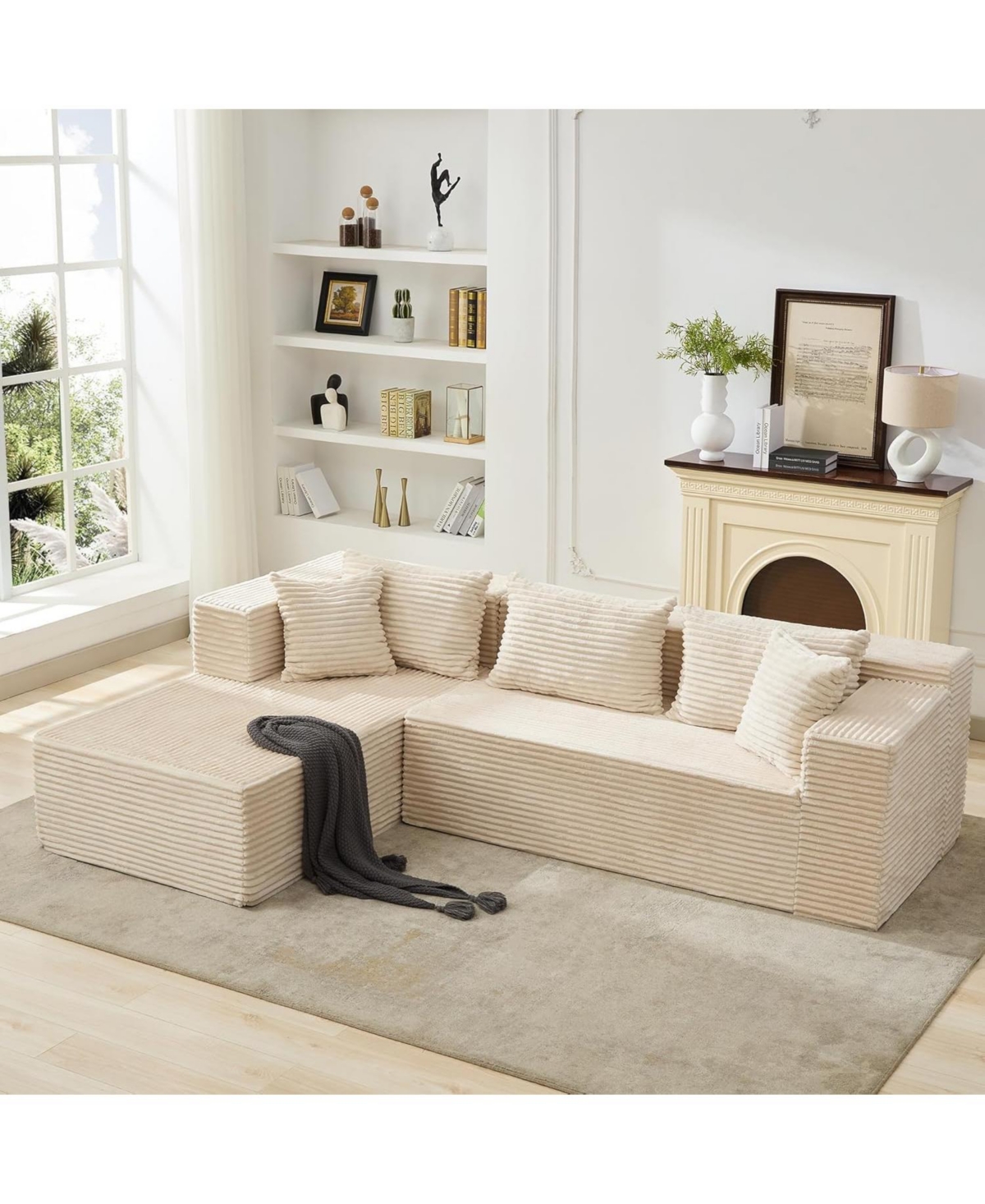 Click here for gaomon Cloud Sectional Couch with l-Shape Chaise... prices