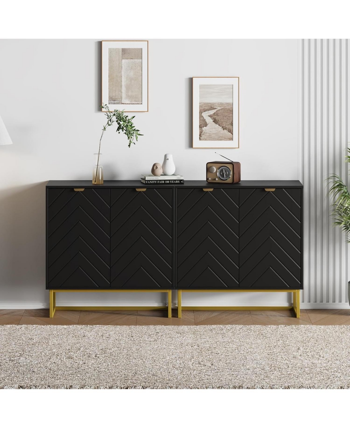 Click here for gaomon Modern 2-Piece Sideboard Buffet Cabinet Sto... prices