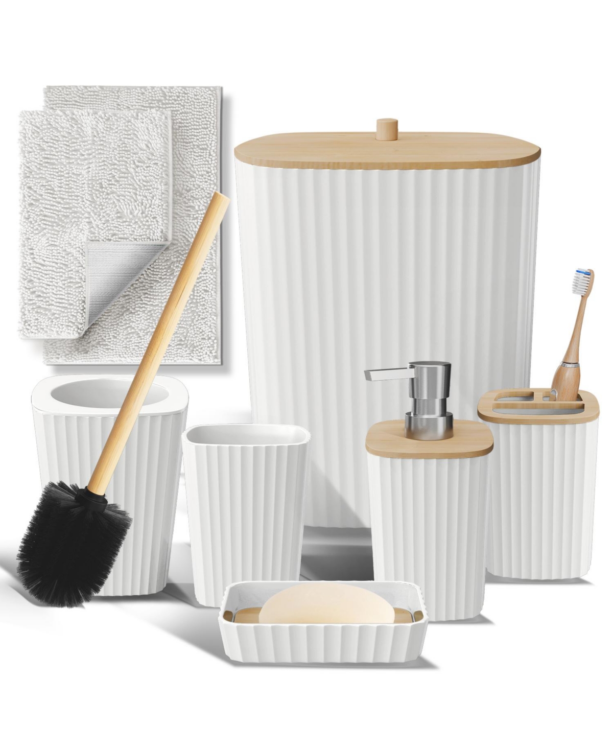 Click here for Clara Clark 8 Piece Complete Bathroom Decor and Ac... prices
