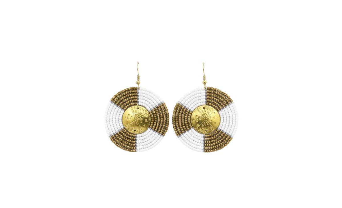 Click here for Kendi Amani Sanaa African Beaded Earrings - Handcr... prices