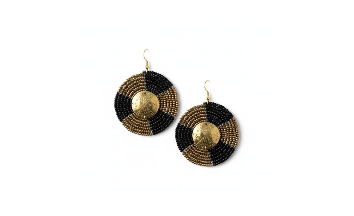Click here for Kendi Amani Sanaa African Beaded Earrings - Handcr... prices