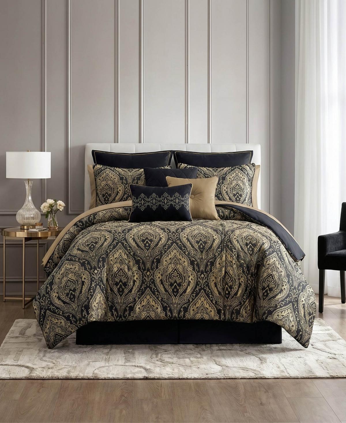 Click here for Medford Damask Bold Design 14-Piece Comforter Set... prices