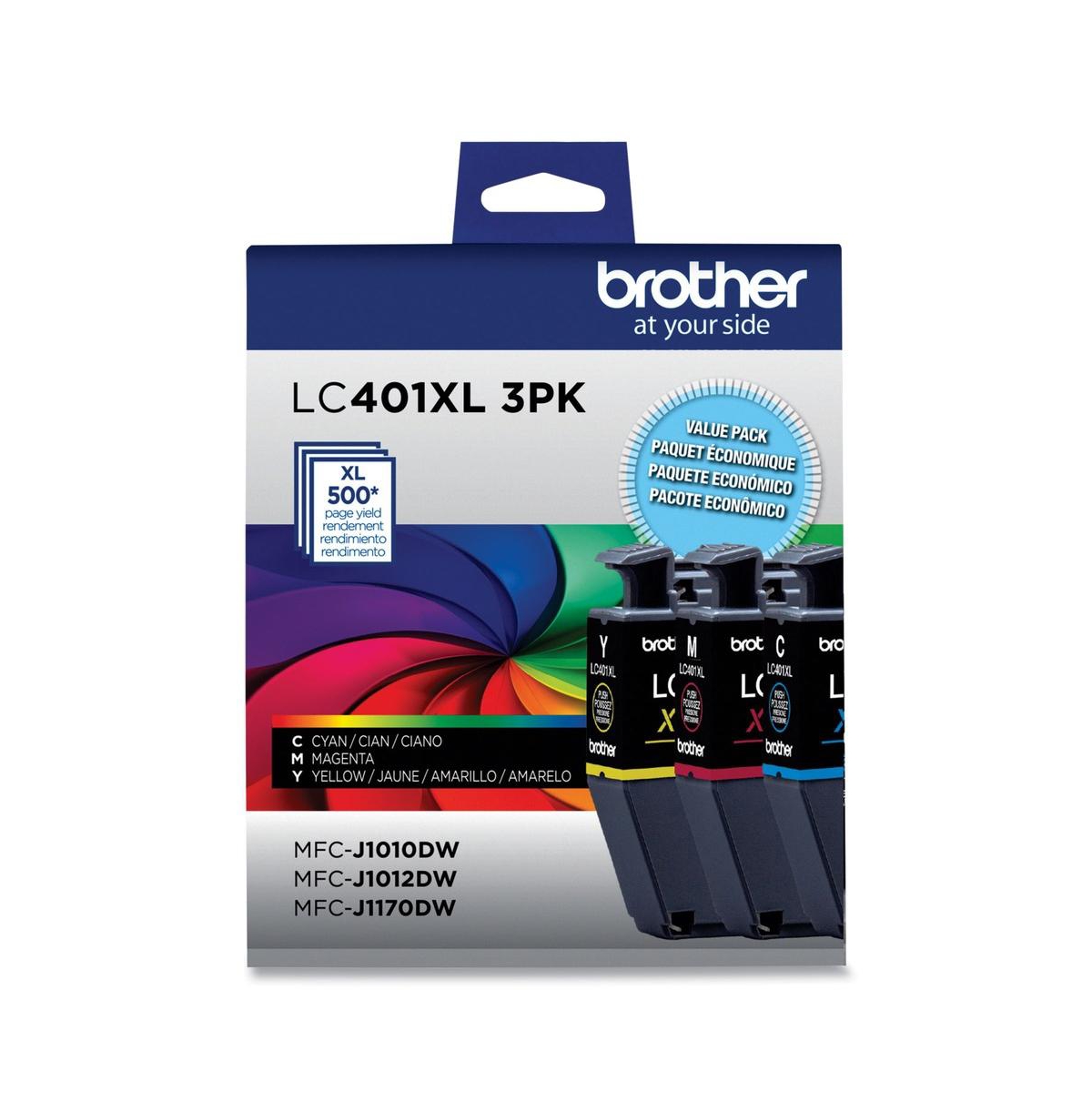 Click here for Brother LC401XL3PKS High-Yield 500-Page-Yield 3-Pi... prices