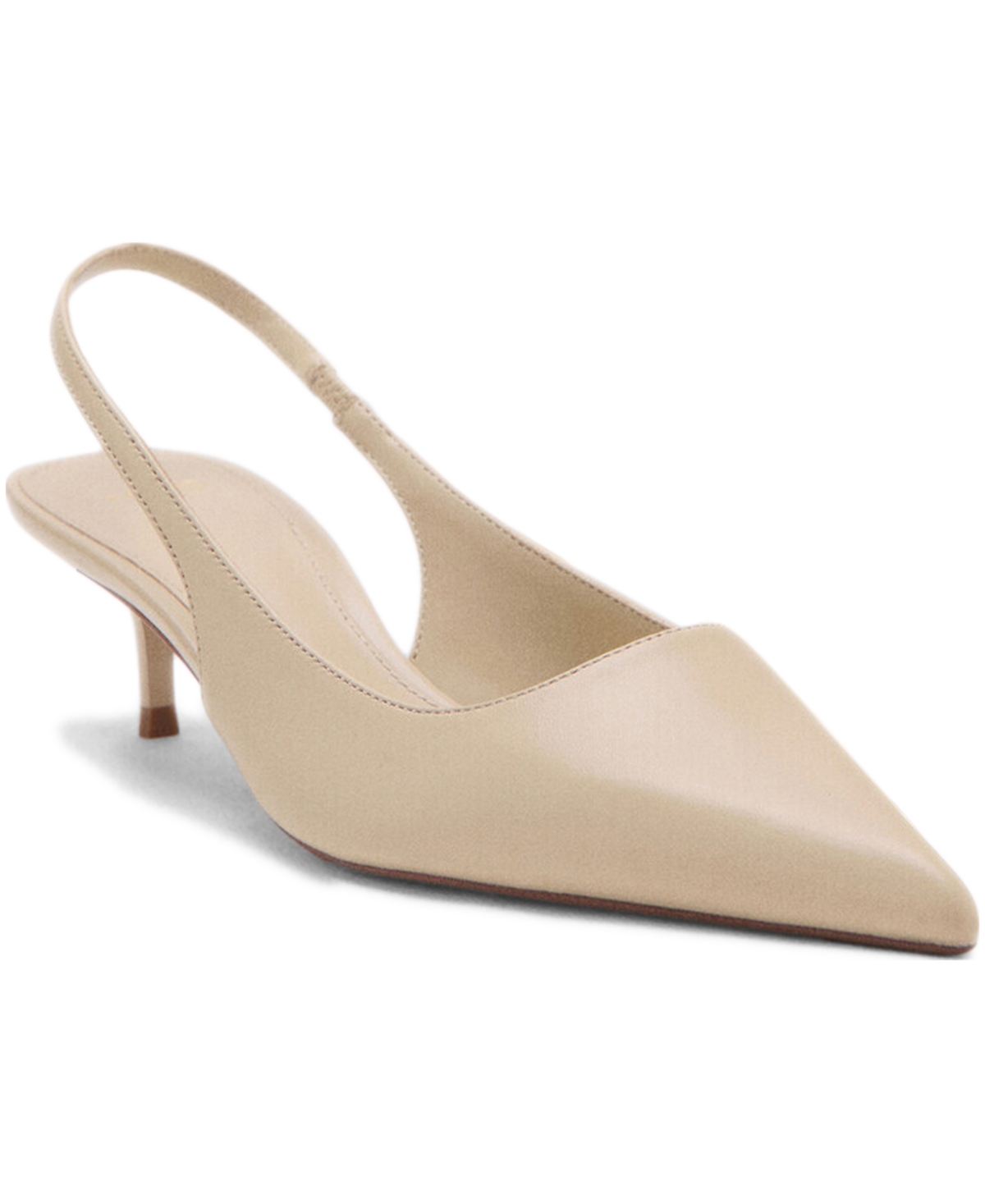 Click here for Mango Womens Pointed-Toe Leather Heeled Shoes - Ec... prices