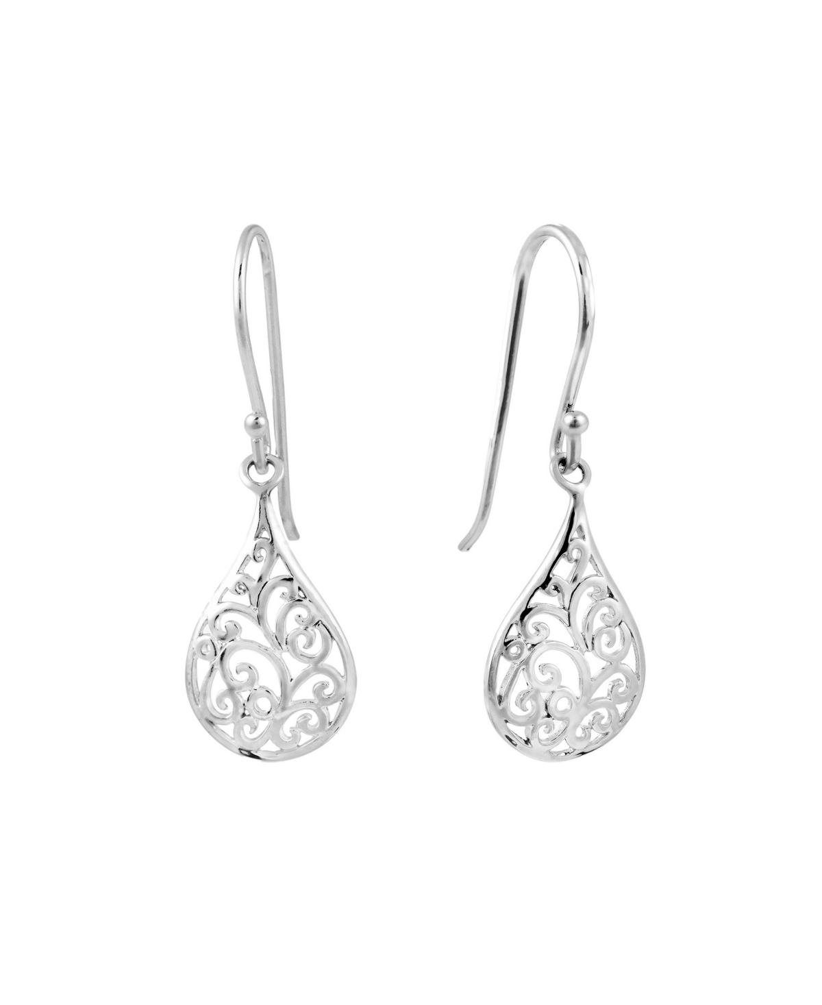 Click here for Macys Filigree Teardrop Earrings - Silver prices