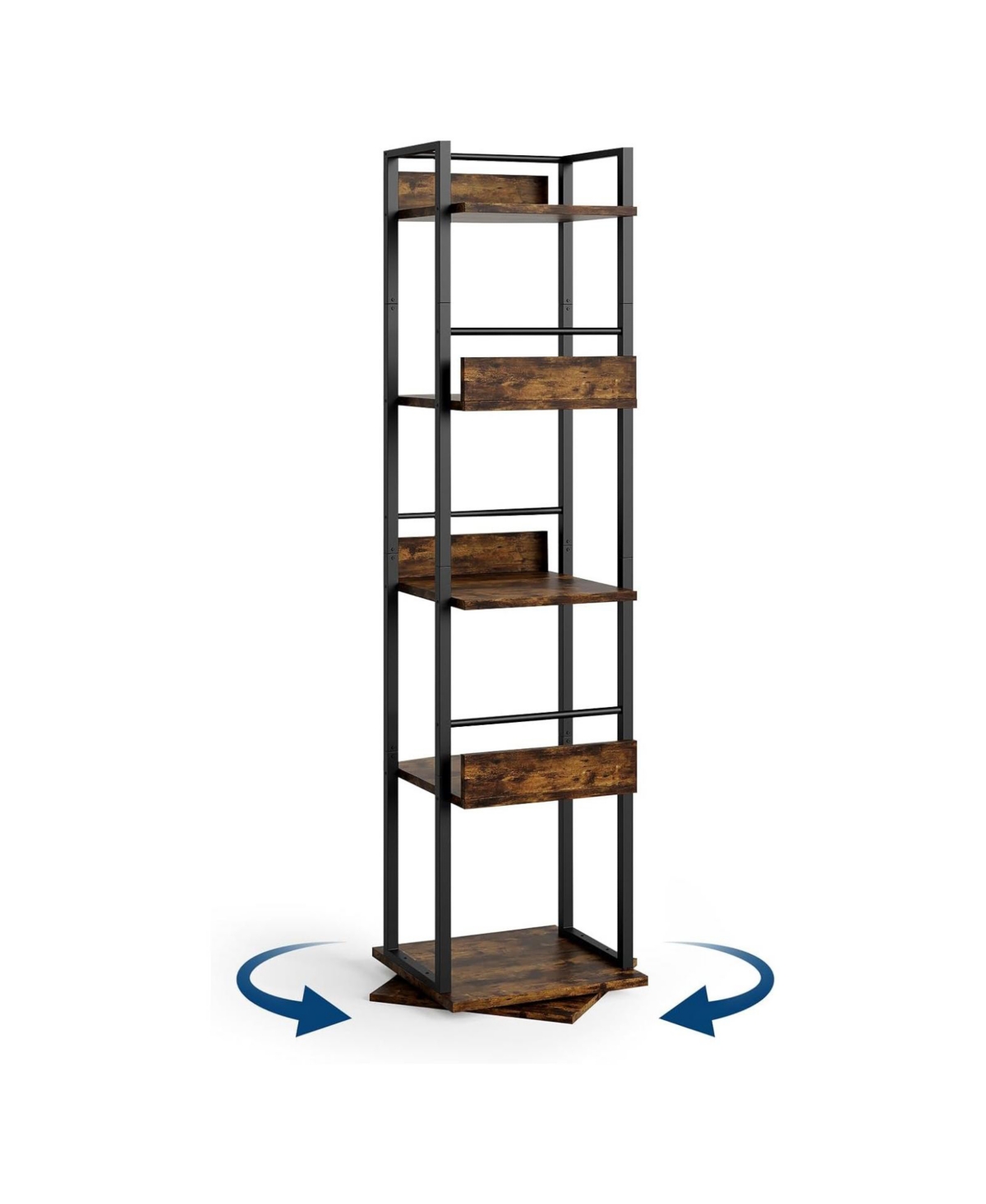 Click here for gaomon 5-Tier Rotating Corner Bookshelf Industrial... prices