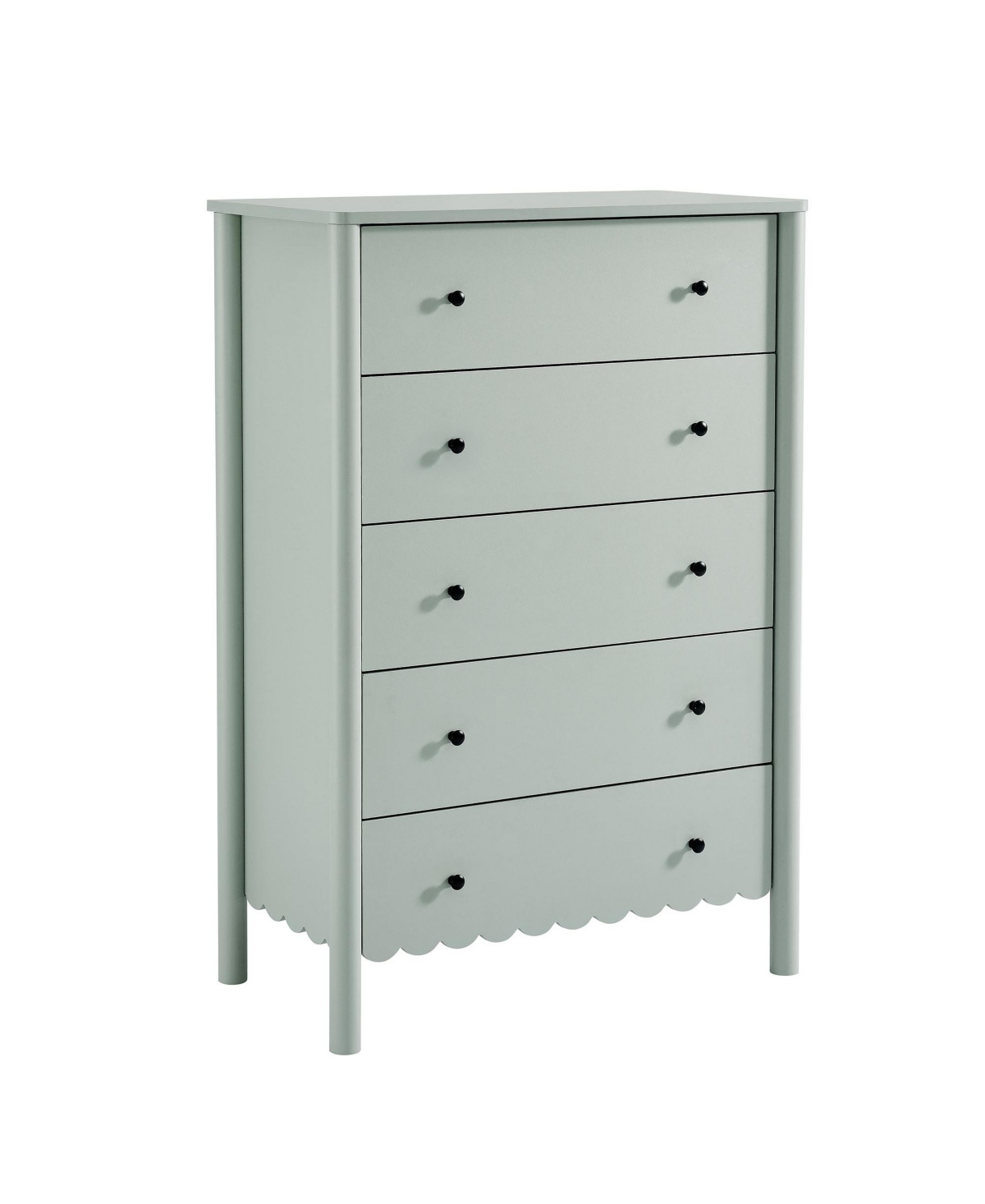 Click here for Modway Emmeline Scalloped 5-Drawer Chest - Sage prices