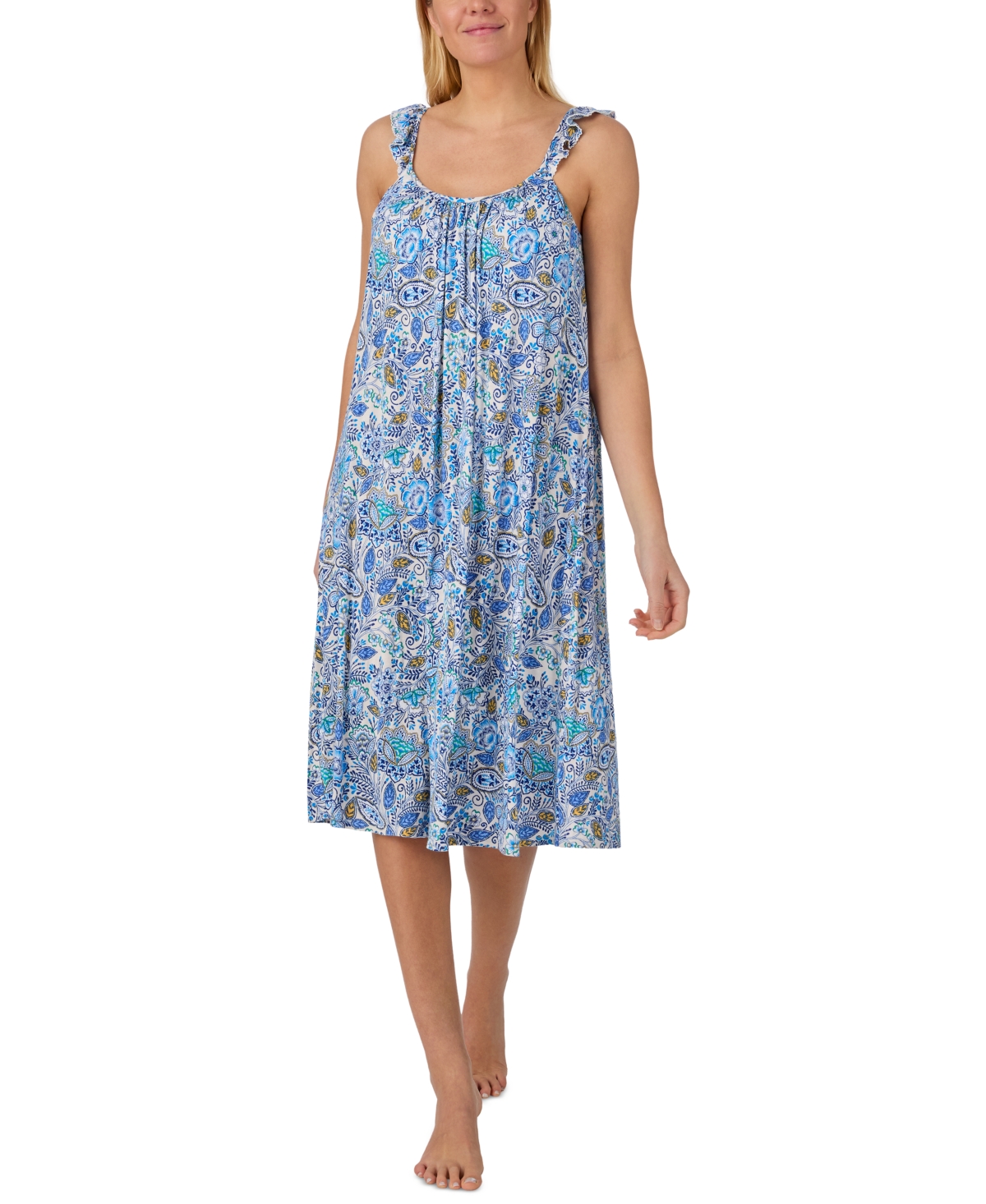 Click here for Ellen Tracy Womens Sleeveless Midi Nightgown - Jac... prices