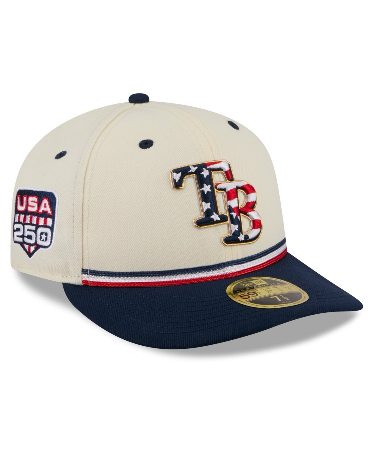 Click here for New Era Mens Cream/Navy Tampa Bay Rays Usa 250 Fou... prices