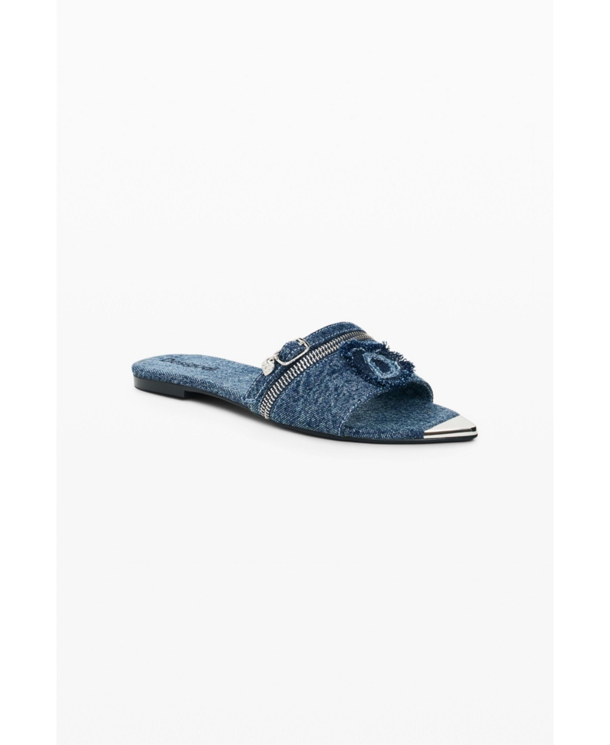 Click here for Desigual Womens Flat Denim Sandal - Light blue prices