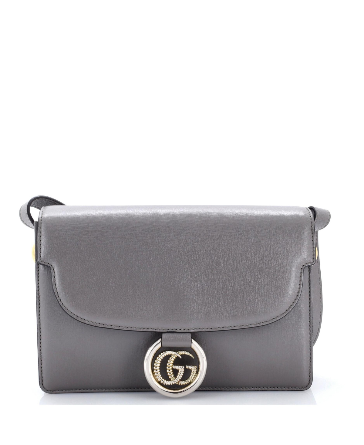 Click here for Pre-Owned Gucci Small Gg Ring Shoulder Bag Leather... prices