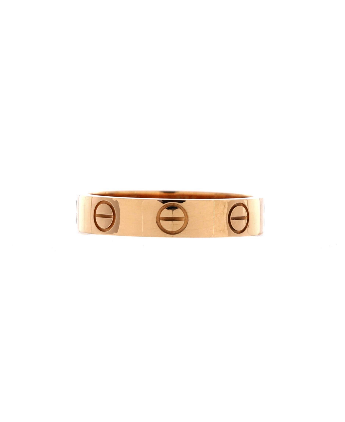 Click here for Pre-Owned Cartier Love Wedding Band Ring - 18k ros... prices