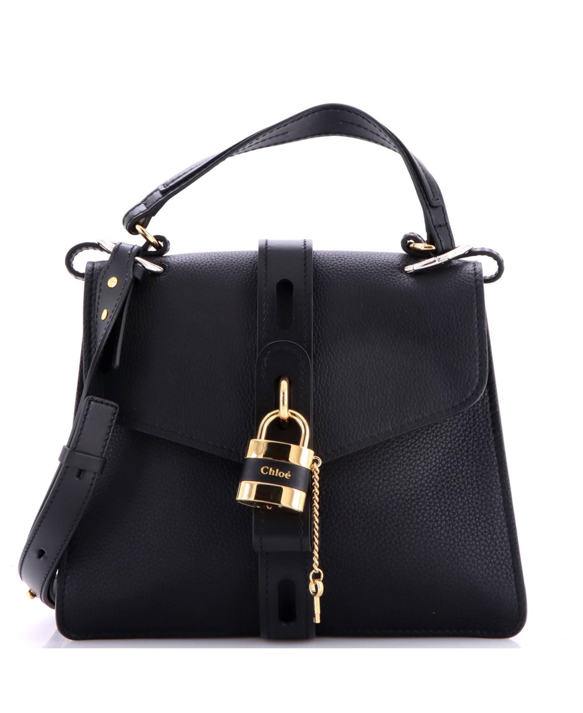 Click here for Pre-Owned Chloe Medium Aby Day Bag Leather - Black prices