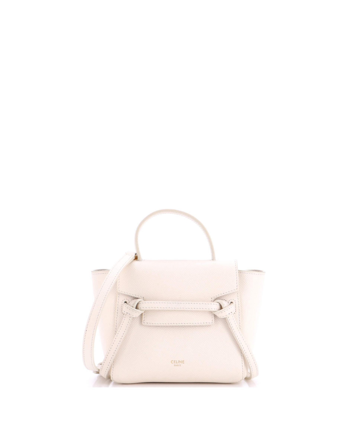 Click here for Pre-Owned Celine Pico Belt Bag Textured Leather -... prices