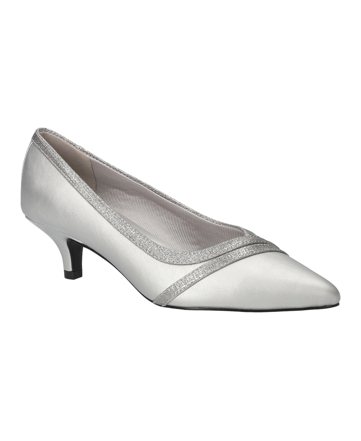 Click here for Easy Street Womens Maye Pointed Toe Pumps - Silver... prices