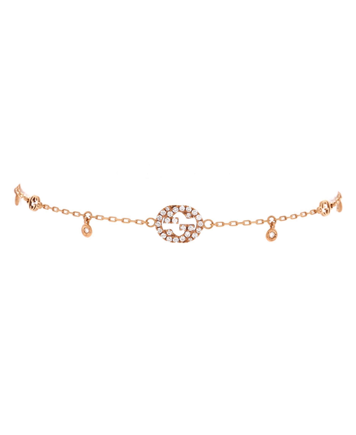 Click here for Pre-Owned Gucci Interlocking G Chain Bracelet - 18... prices