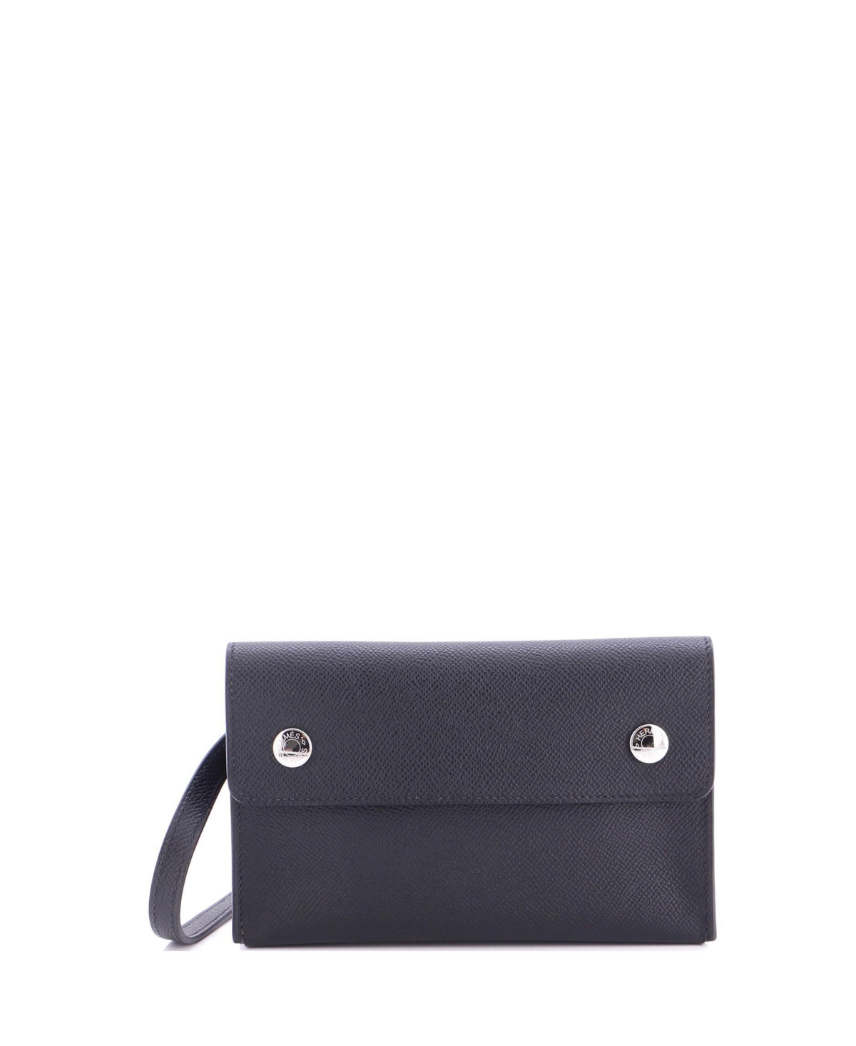 Click here for Pre-Owned HERMES Hermesnap Wallet Bag Epsom - Blac... prices