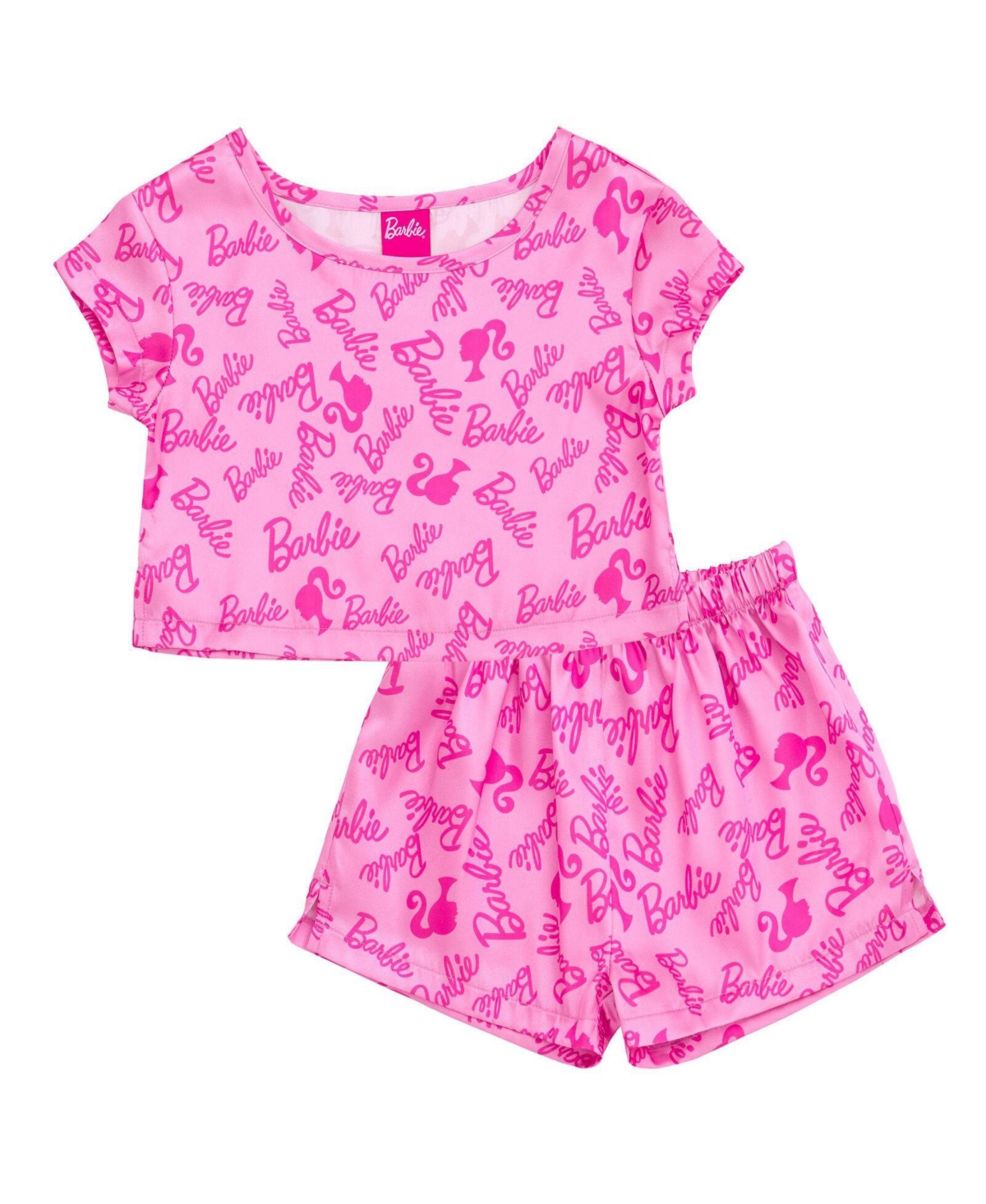 Click here for Barbie Girls (4-16) 2-Piece Pajama Shorts Set - Li... prices