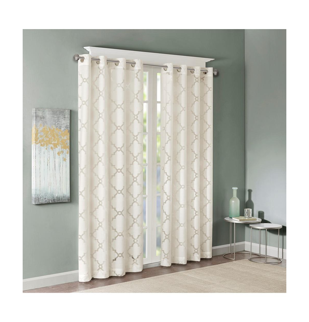 Click here for Avobird Fretwork Burnout Sheer Curtain Panel Only... prices