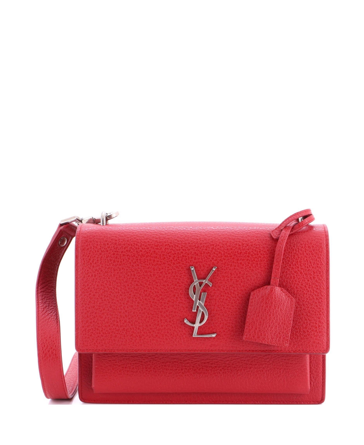 Click here for Pre-Owned Saint Laurent Medium Sunset Satchel Leat... prices