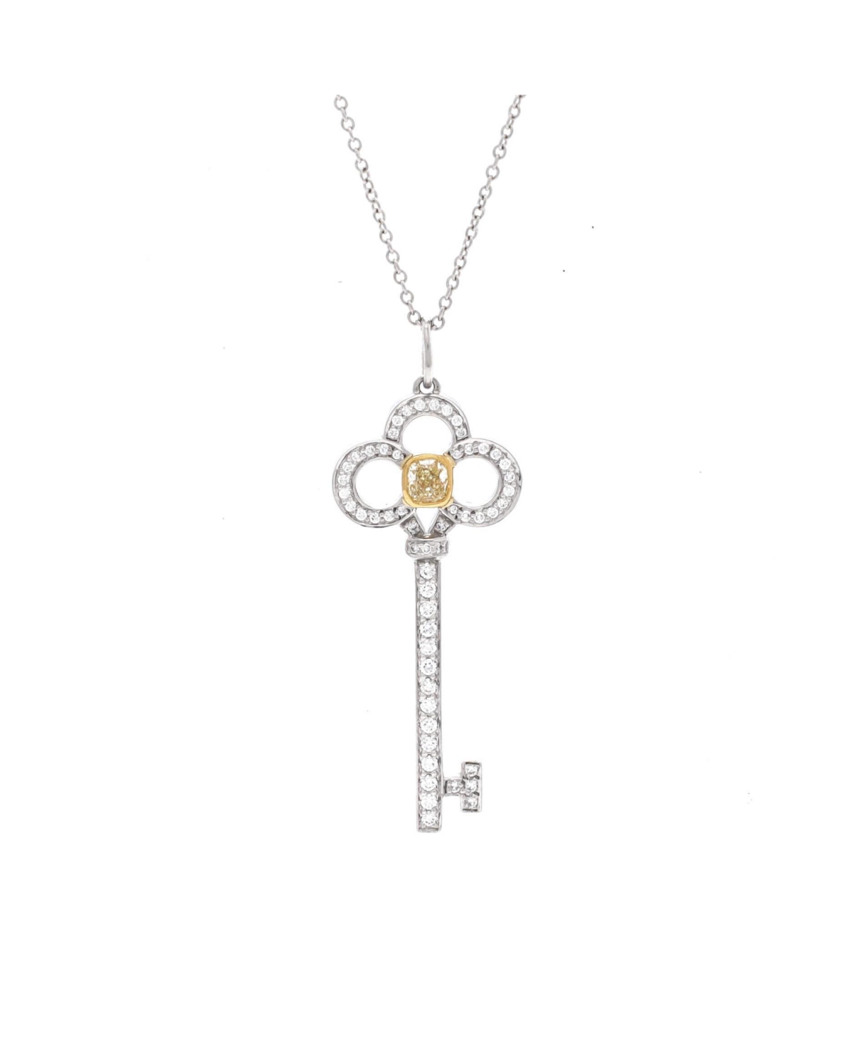 Click here for Pre-Owned Tiffany & Co Crown Key Pendant Necklace... prices