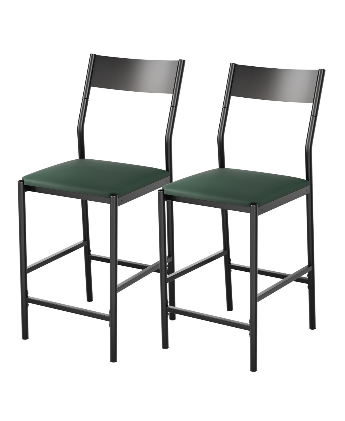 Click here for homfan Set of 2 Bar Stools  24 Inch Pu Leather Cou... prices