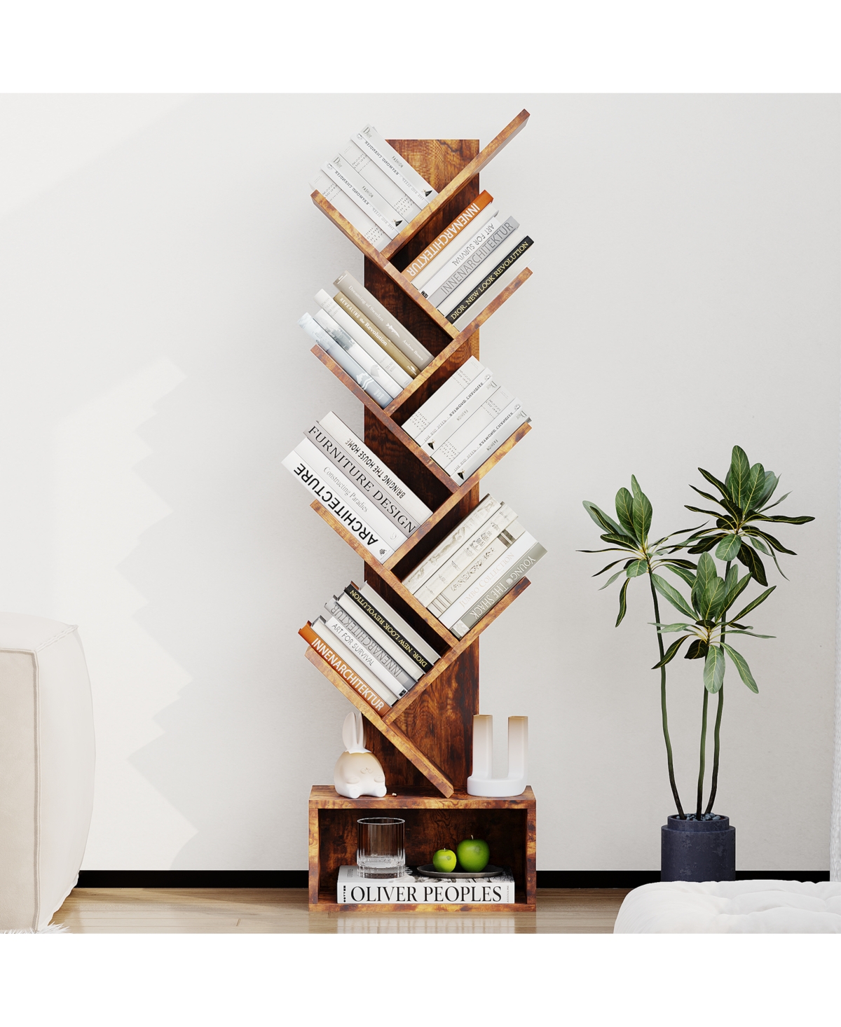 Click here for homfan 8 Tier Tree Bookshelf  Free Standing Tree B... prices
