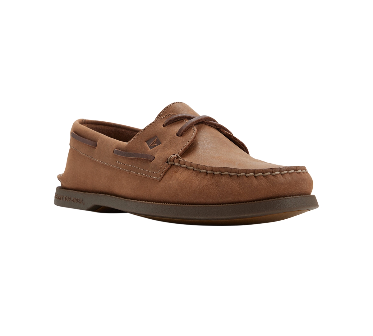 Click here for Sperry Mens Round-Toe Boat Shoes - Taupe Leather D... prices