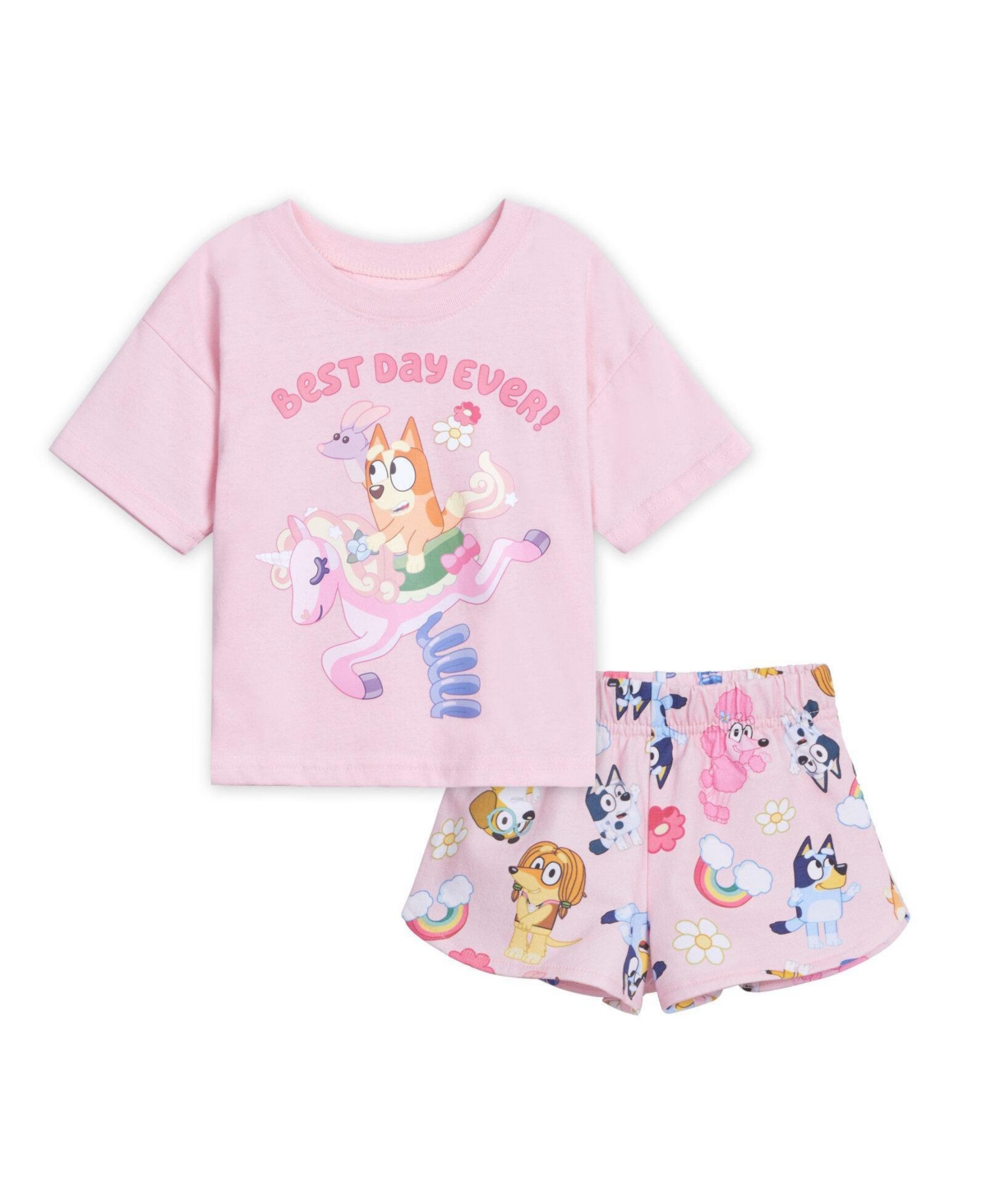 Click here for Bluey Girls (2T-12) 2-Piece T-Shirt and Shorts Set... prices