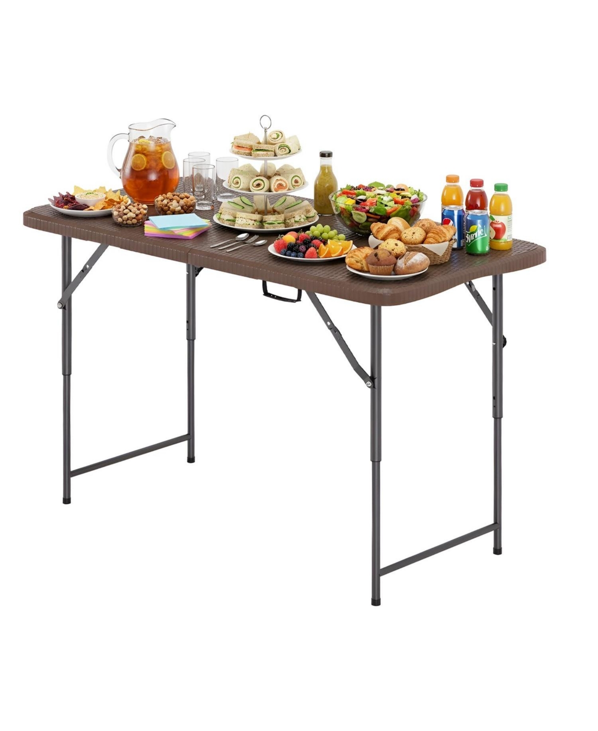 Click here for Aofar 4feet Folding Table Portable Plastic Carry H... prices