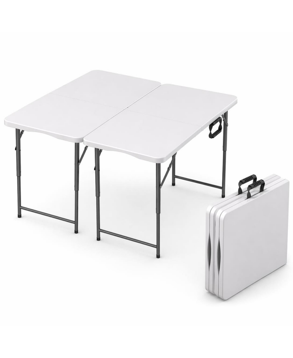 Click here for Aofar 4 Feet 2 Pack Foldable Table Steel Portable... prices