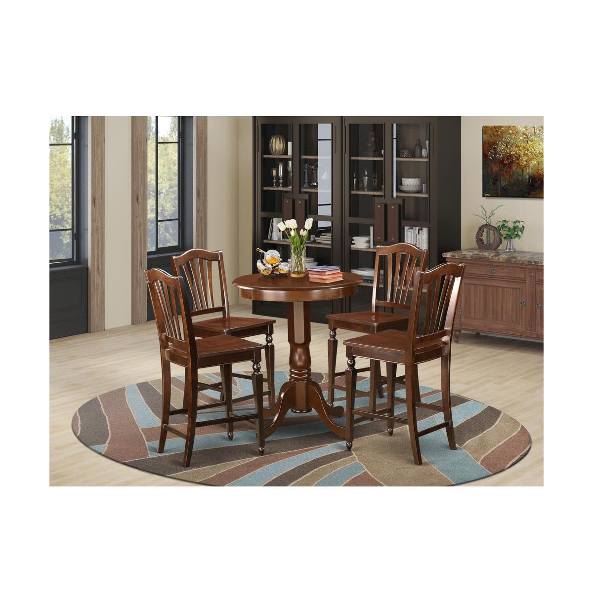 Click here for East West Furniture 5 Pisces counter height set -... prices