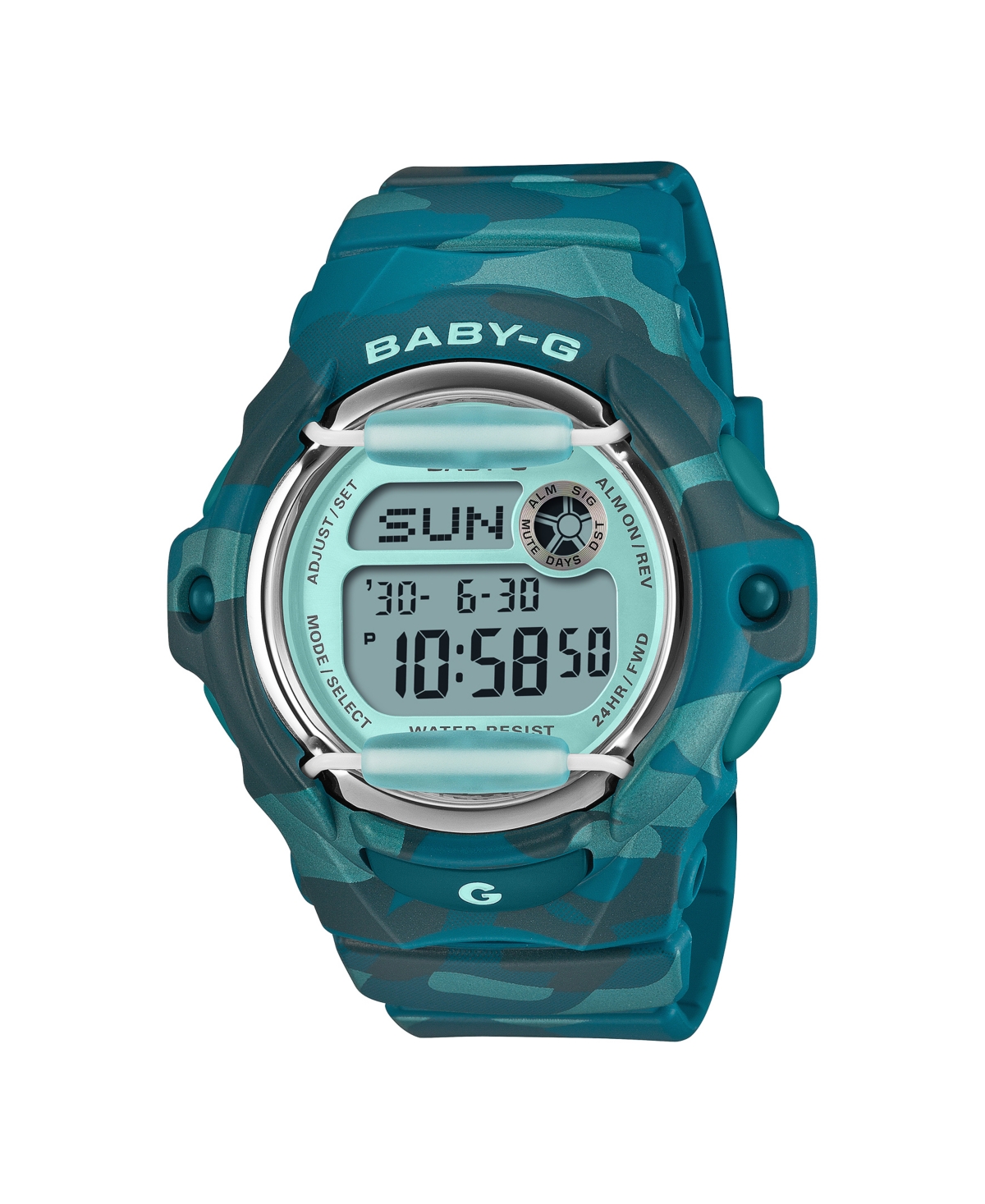Click here for G-Shock Womens Baby-g Digital Blue Resin Watch 42.... prices