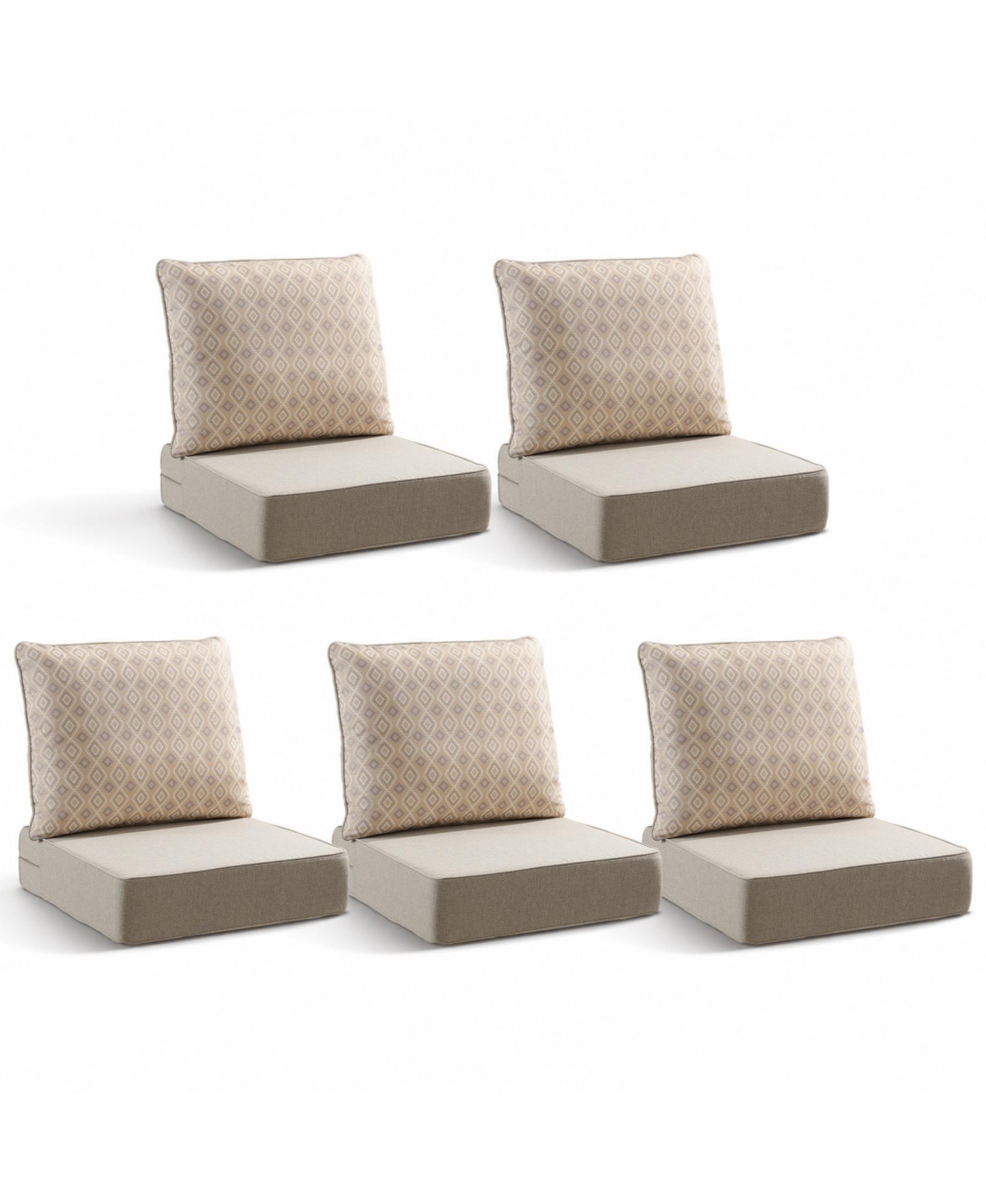 Click here for Pocassy 6 Thicker Outdoor Chair Cushion Set - 22 x... prices