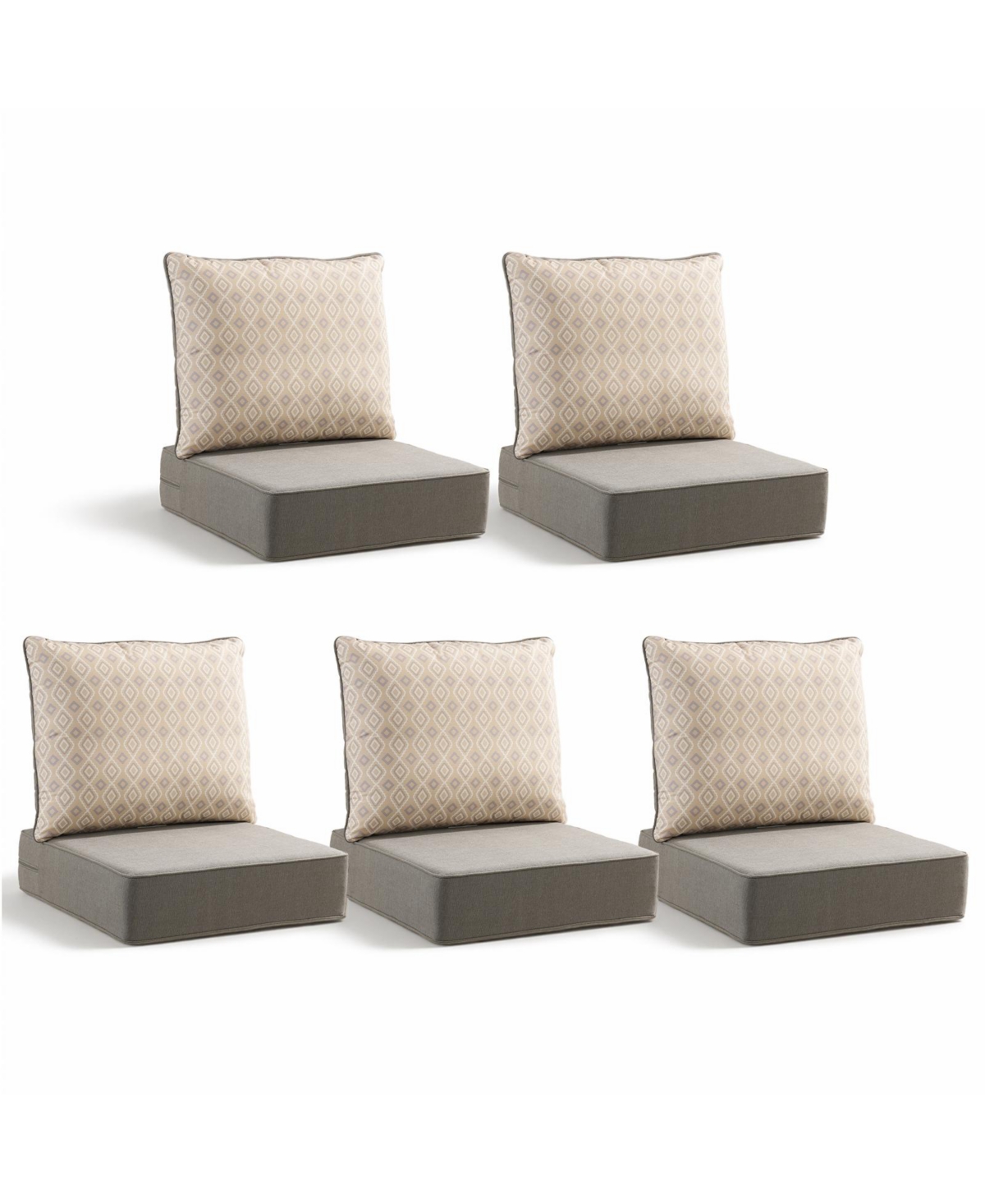 Click here for Pocassy 6 Thicker Outdoor Chair Cushion Set - 22 x... prices