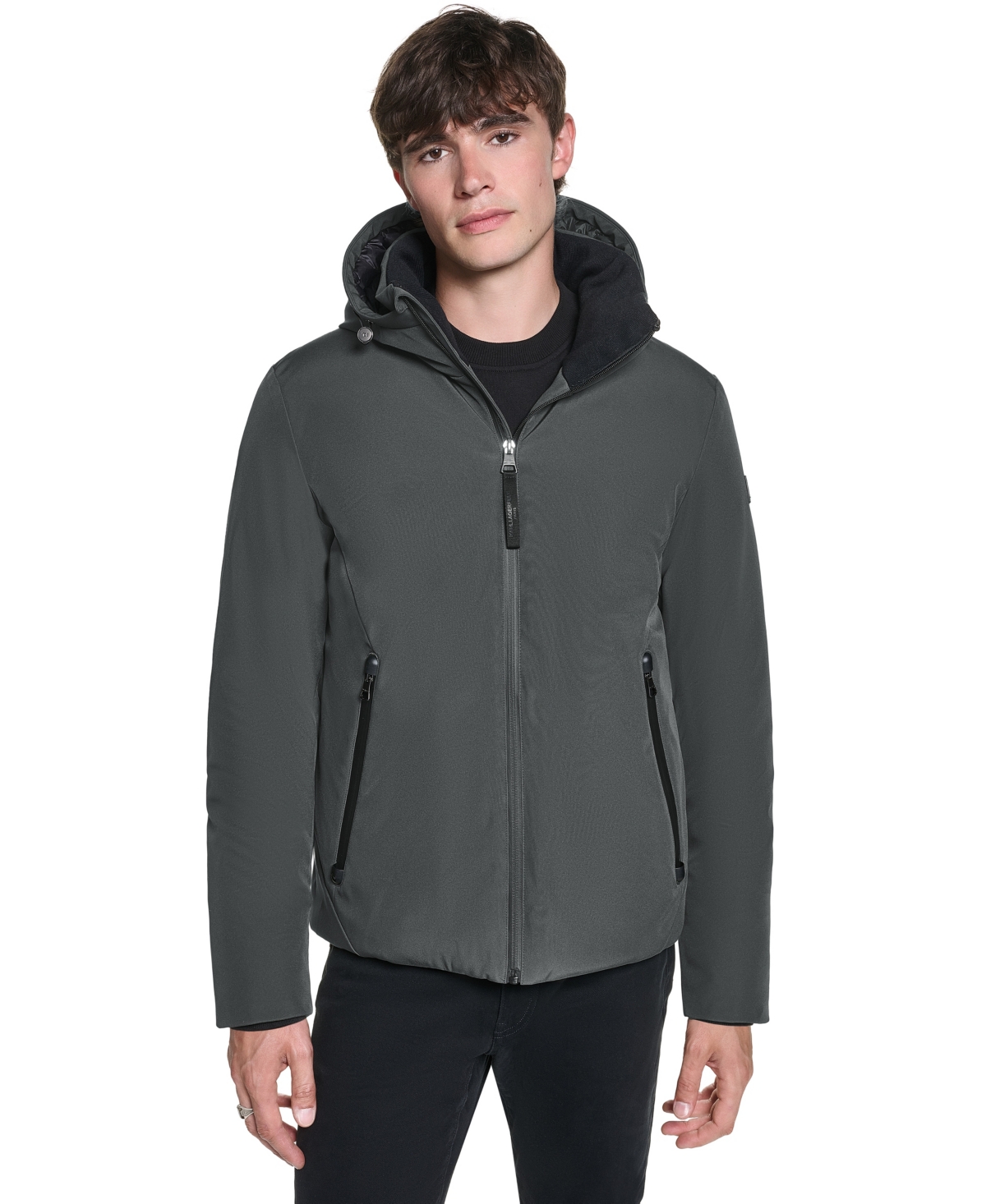 Click here for Karl Lagerfeld Paris Mens FlexTech Hooded Parka Ja... prices