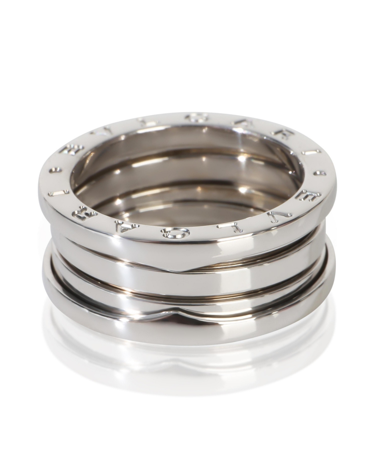 Click here for Pre-Owned Bvlgari White Gold B.zero1 Ring - White... prices
