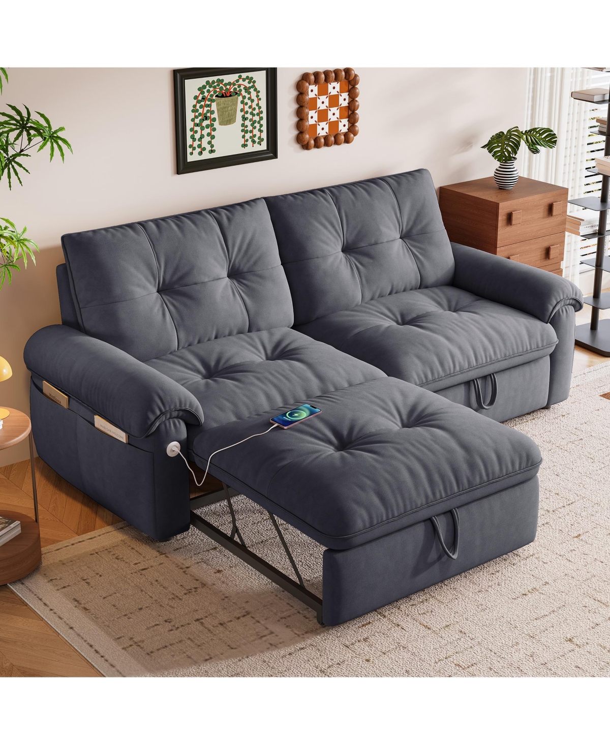 Click here for Clihome 77-Inch Convertible Sofa Bed Made of Cloud... prices