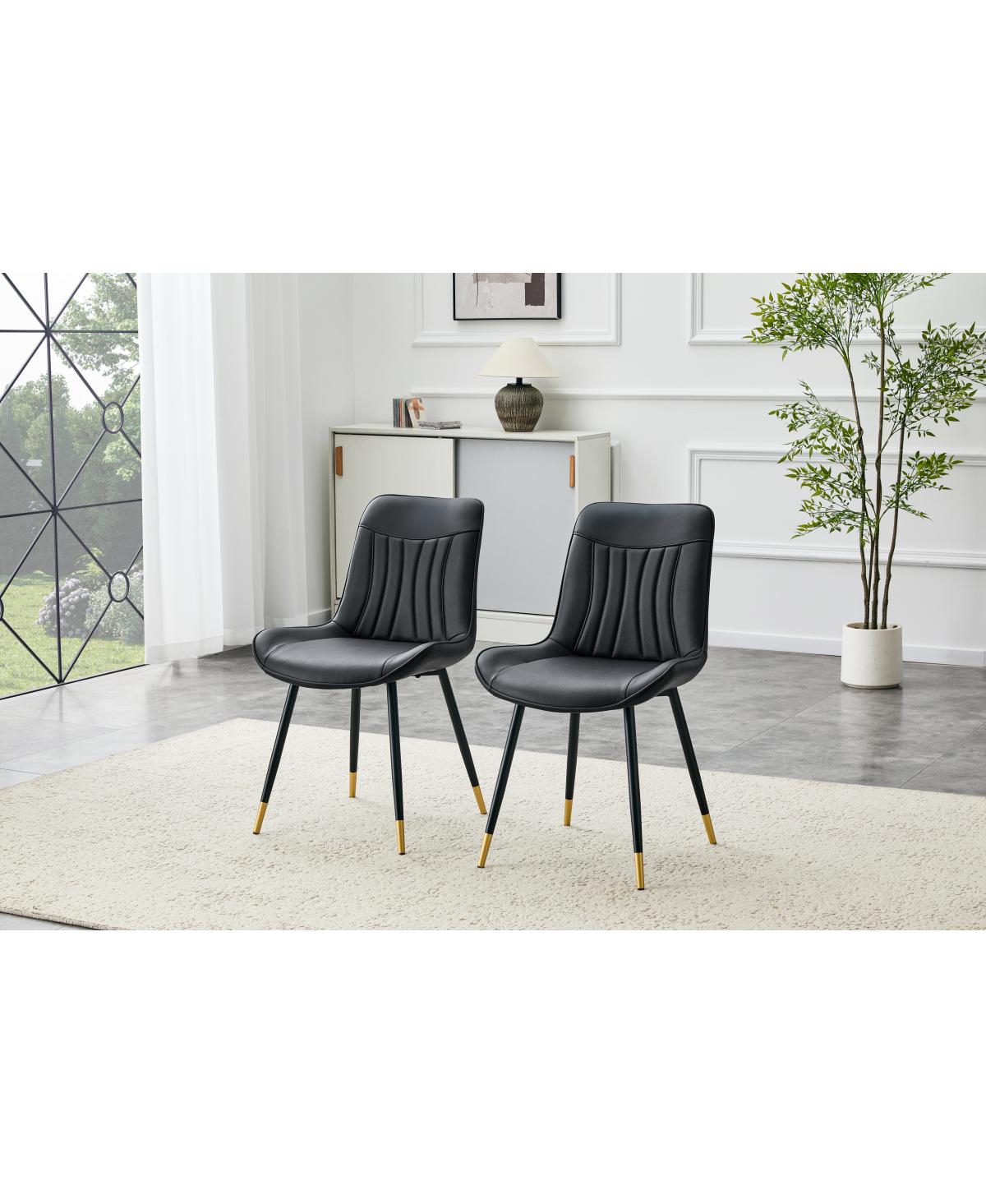 Click here for Streamdale Furniture Set of 2 Tech Fabric Dining C... prices