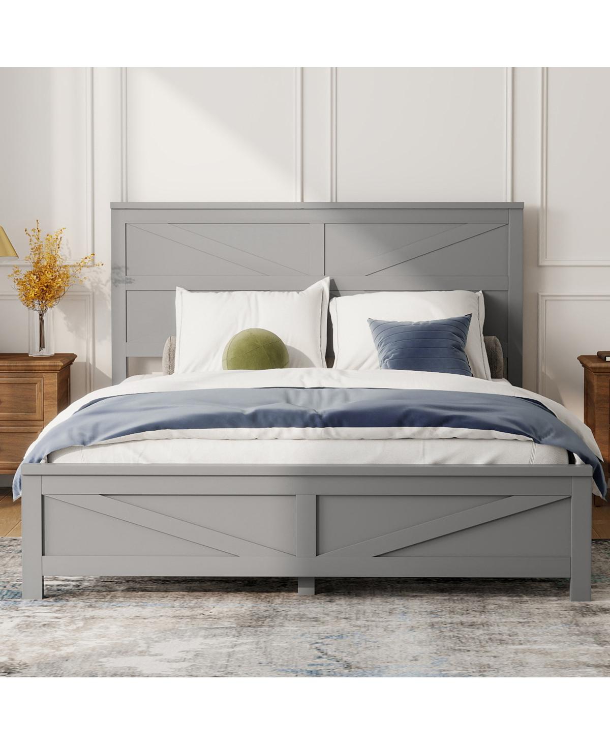Click here for Streamdale Furniture Farmhouse Queen Bed with Barn... prices