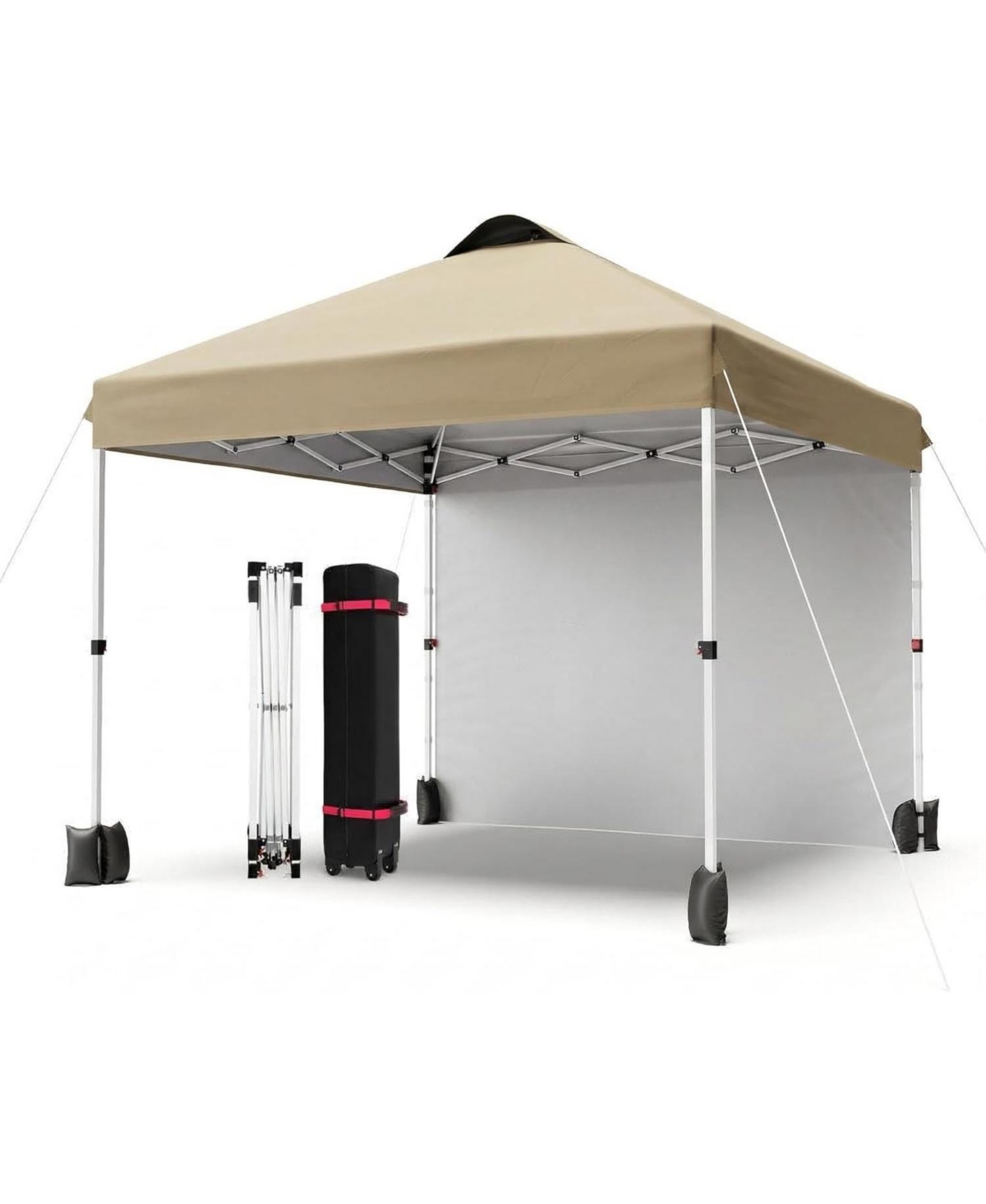 Click here for gaomon 10x10 Pop Up Canopy with 1 Sidewall  Outdoo... prices