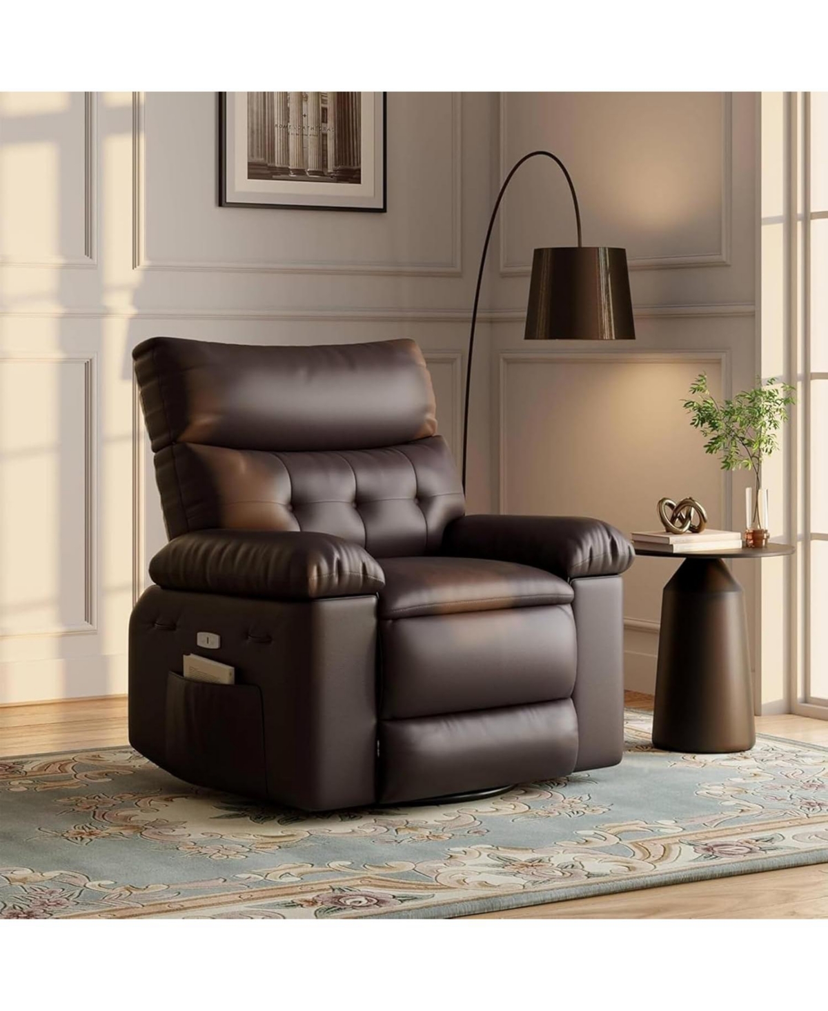 Click here for gaomon Recliner Chair Rocker Swivel Recliner Pu Le... prices
