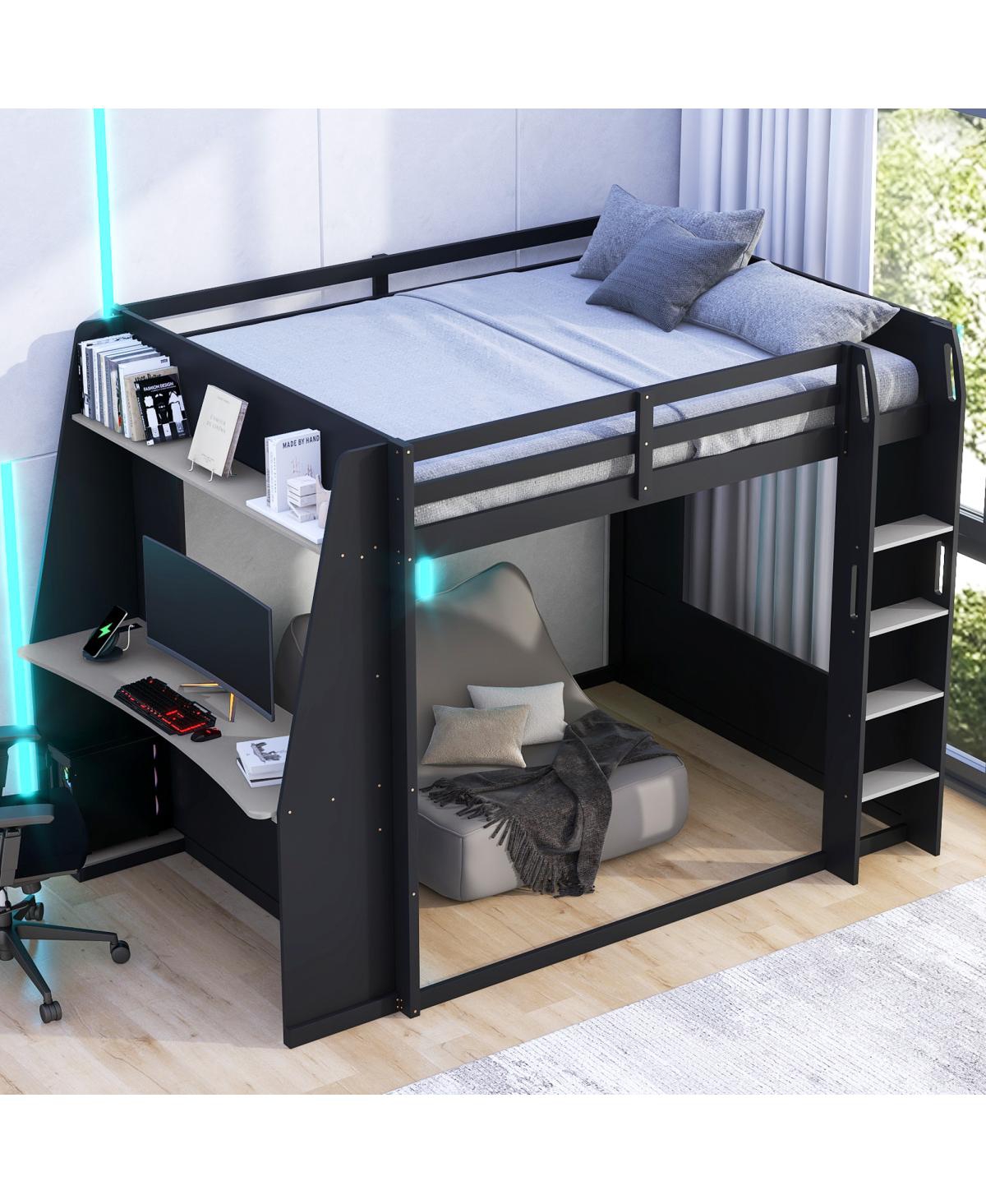Click here for Streamdale Furniture Queen Size Wooden Gaming Bunk... prices