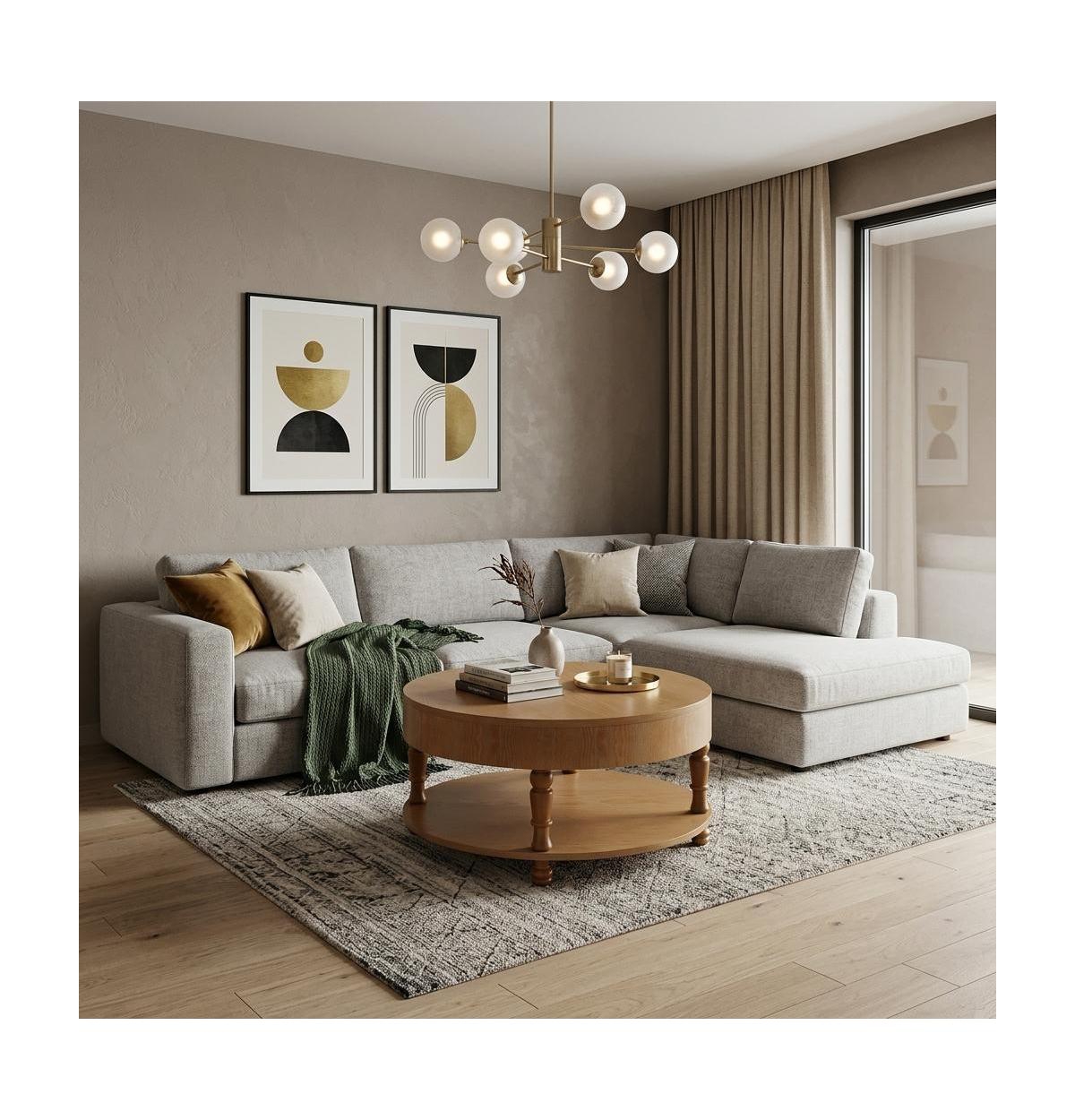 Click here for HomeRoots 32 Wood Round Coffee Table With Hidden S... prices
