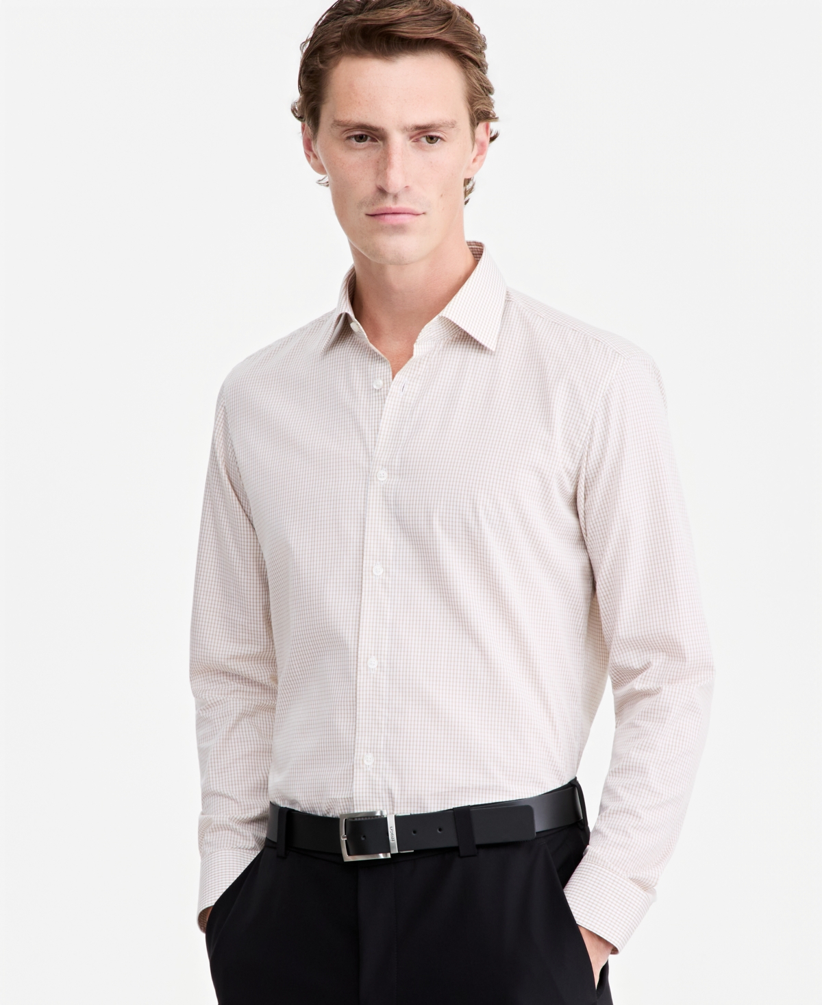 Click here for Hugo by Hugo Boss Mens Valerio Modern-Fit Patterne... prices