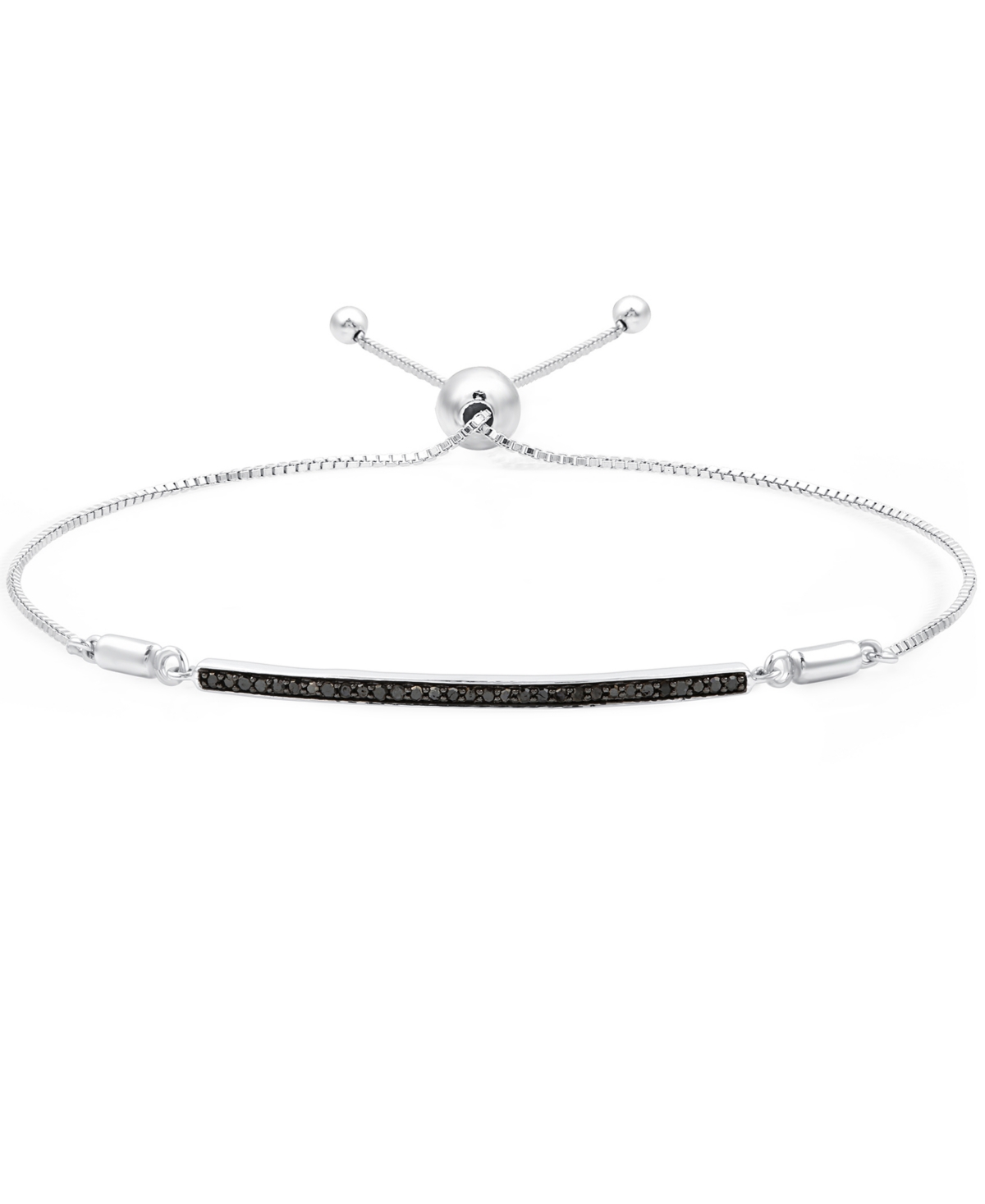Click here for Black Diamond Bar Bolo Bracelet (1/6 ct. t.w.) in... prices