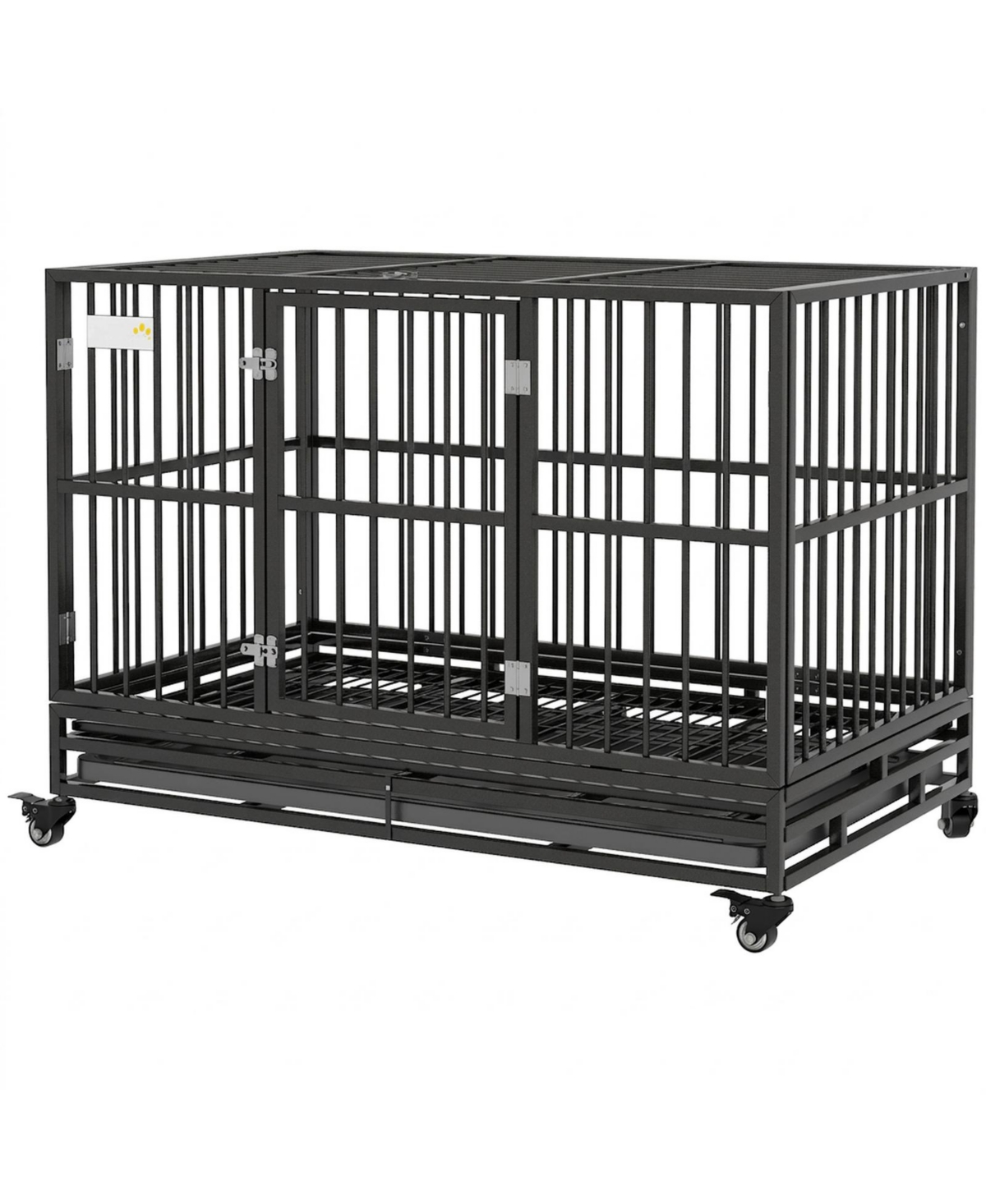 Click here for Ruie Heavy Duty Metal Dog Crate Kennel with Wheels... prices